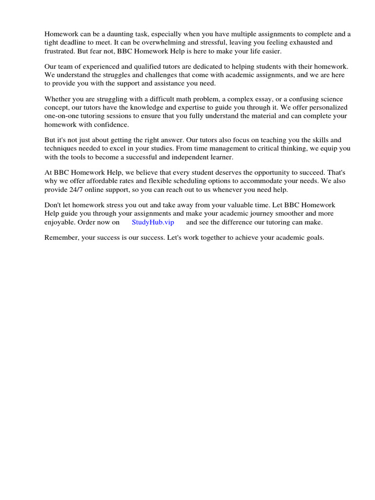 BBC Homework Help | PDF | Homework | Essays