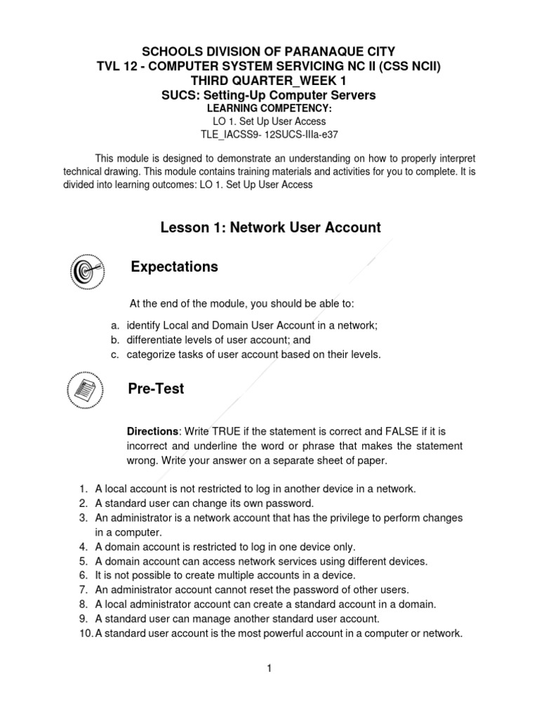 CSS Grade12 Modlue Q3W1 | PDF | Computer Network | Network Topology