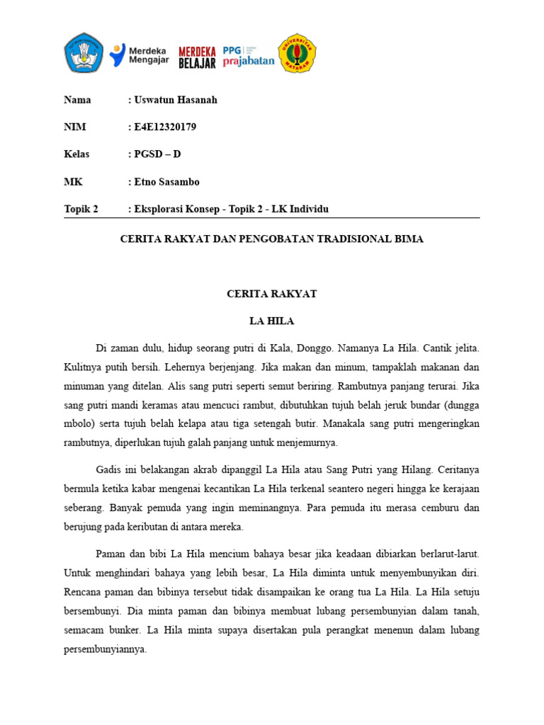 Eksplorasi Konsep - Topik 2 - LK Individu | PDF