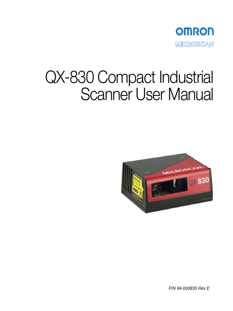 QX 830 Manual | PDF | Image Scanner | Menu (Computing)