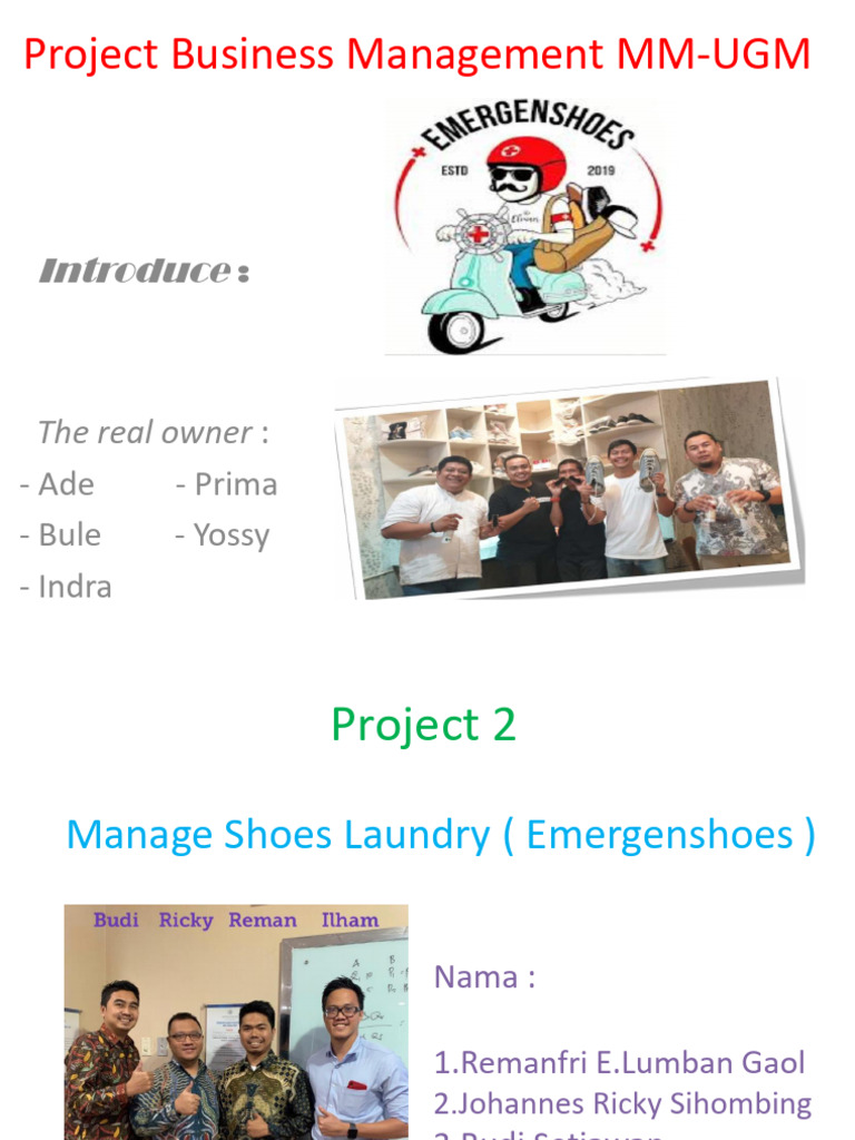 Project2 - BNM - EKSB - 40B - KELOMPOK 8 - EMERGENSHOES | PDF | Bisnis