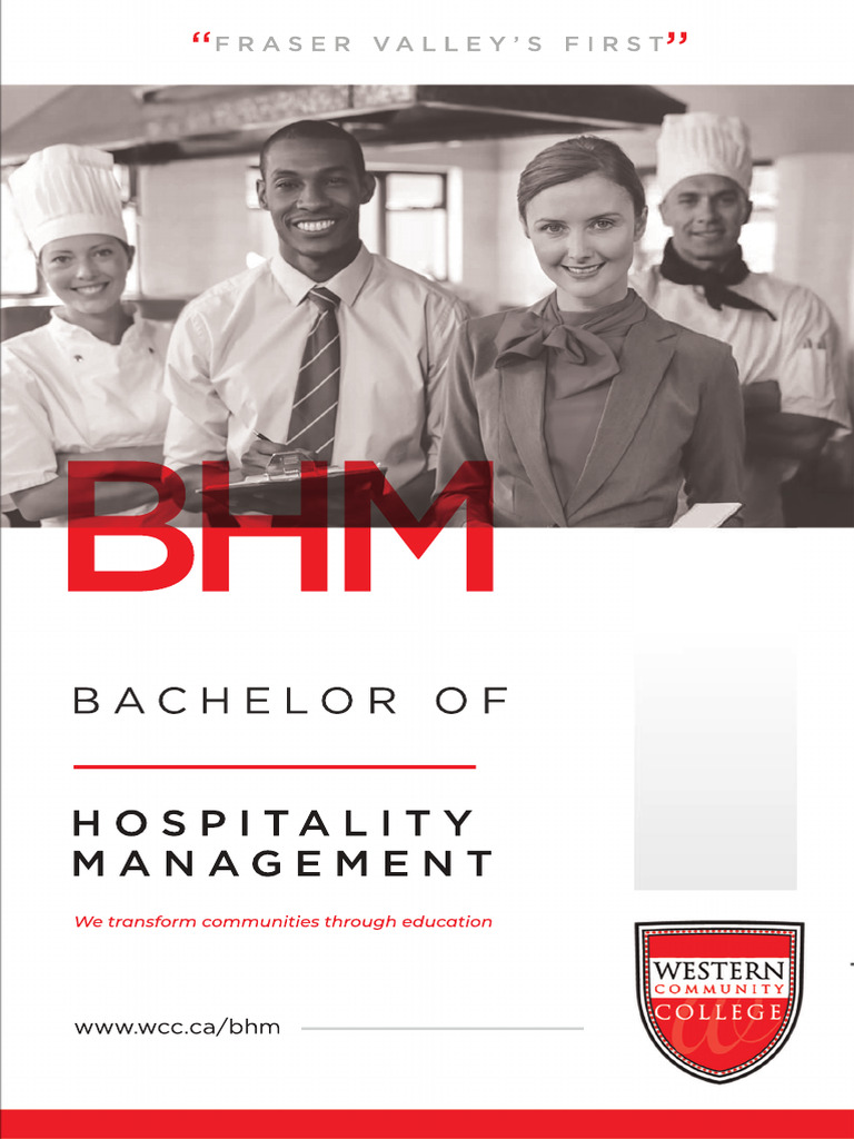 Bachelor of Hospitality Management | PDF