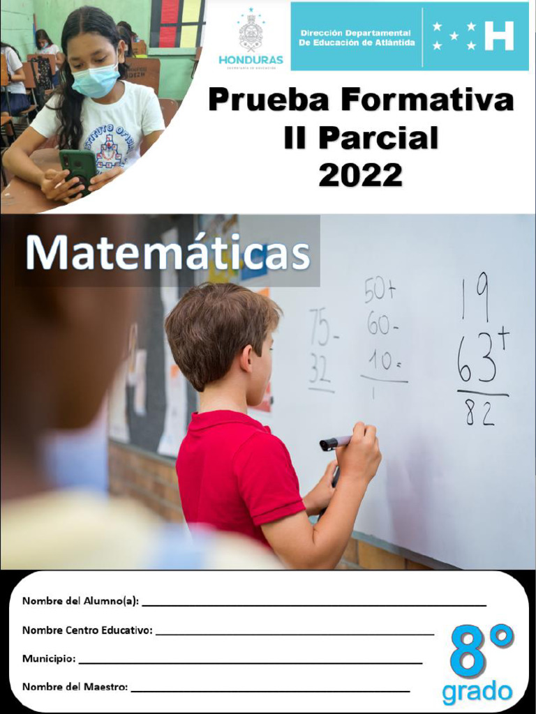 Prueba Formativa II Parcial Octavo | PDF | Matemática Elemental | Euclides
