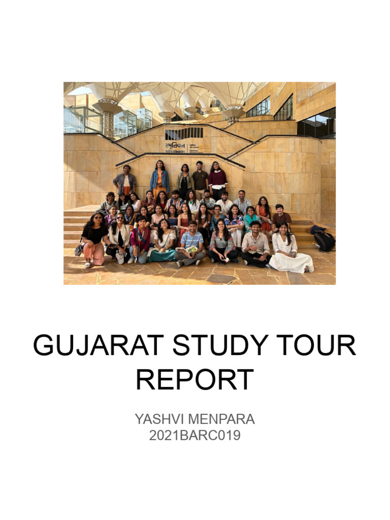 Gujarat Study Tour Report | PDF | Sustainable Design | Retail