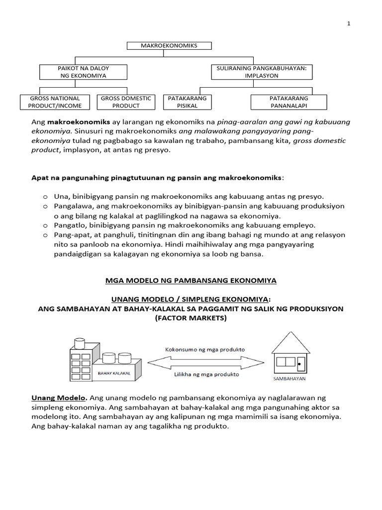 EKONOMIKS Grade 9 and 10 Third Quarter Reviewer | PDF
