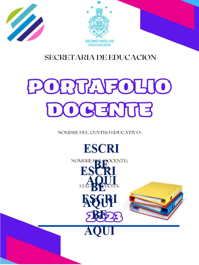 Portafolio Docente Basica I, II y III Ciclo | PDF | Maestros | Enseñando