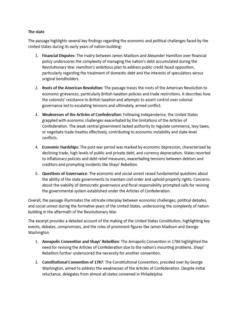 Summary Day2 | PDF | Constitutional Convention (United States) | Government