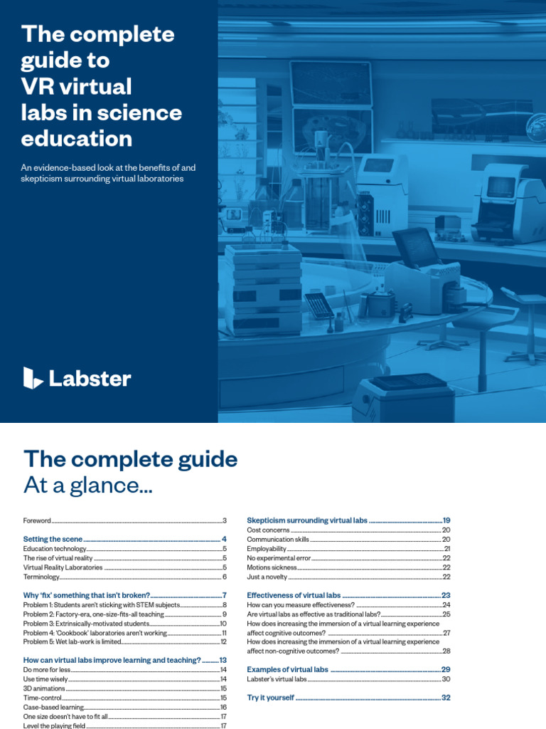 The Complete Guide To VR Virtual Labs in Science Education Labster ... The Complete Guide To VR Virtual Labs in Science Education Labster ...