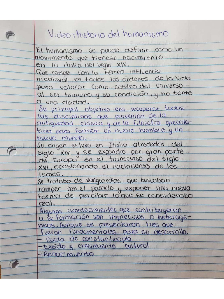Video Del Humanismo Historia1 | PDF
