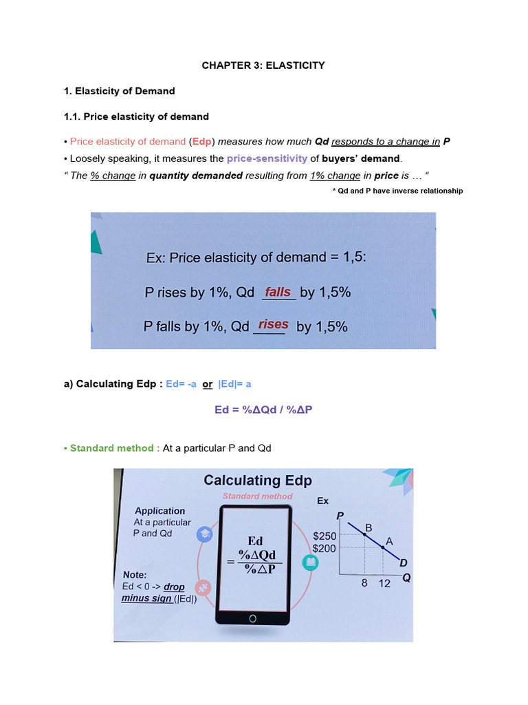 Chap 3 (1) | PDF | Price Elasticity Of Demand | Demand