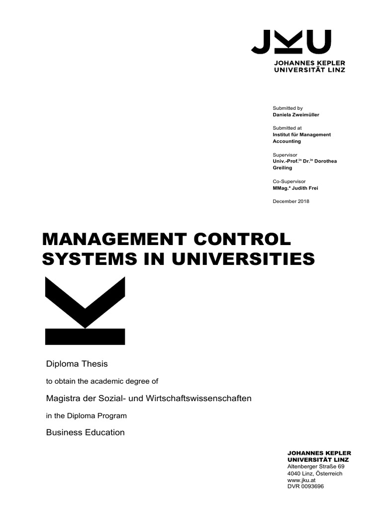 Management Control Systems in Universities Másolata | PDF | Benchmarking | Performance Indicator