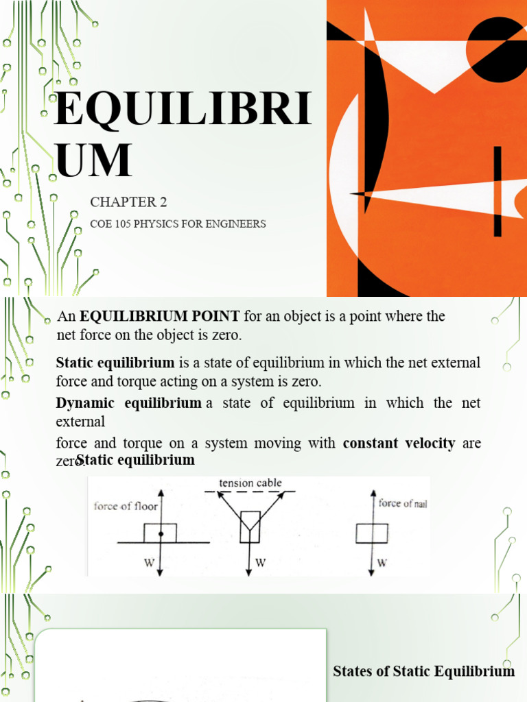 Chapter 2 Equilibrium | PDF | Force | Friction Chapter 2 Equilibrium | PDF | Force | Friction