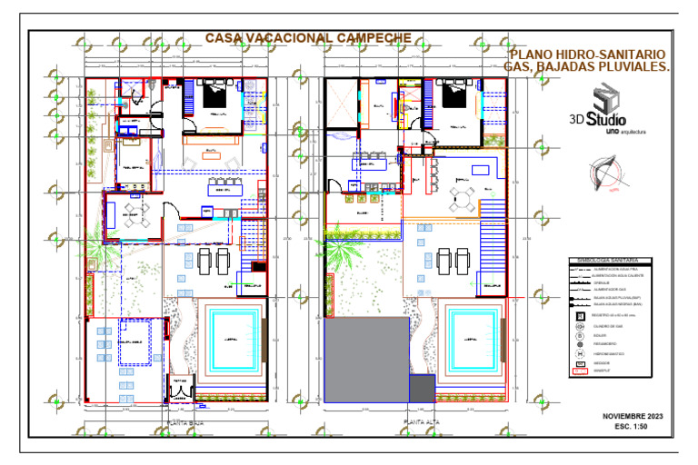 3.plano Hidro-Sanitario y Gas | PDF