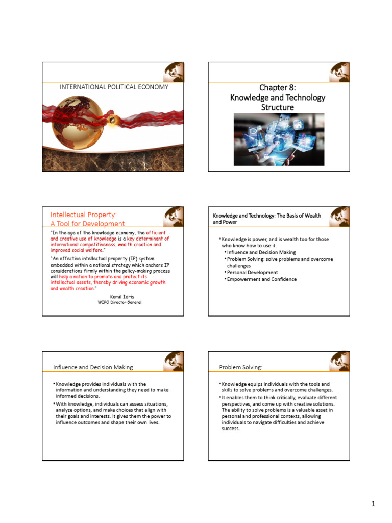 Part III - Structures in IPE Chapter 8 - Knowledge and Technology ...