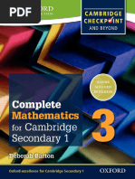 Cambridge Lower Secondary Maths Stage 9 Student's Book (2ed) (Collins) | PDF