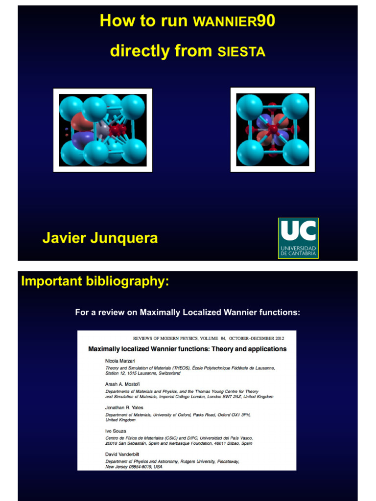 Exercise Wannier90 Graphene | PDF | Theoretical Physics | Phases Of Matter