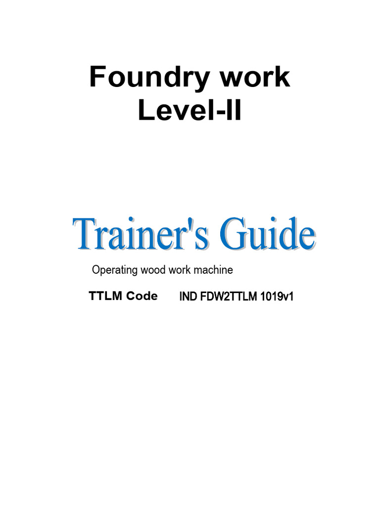 Operating Woodworking Machines Training | PDF | Educational Assessment ...