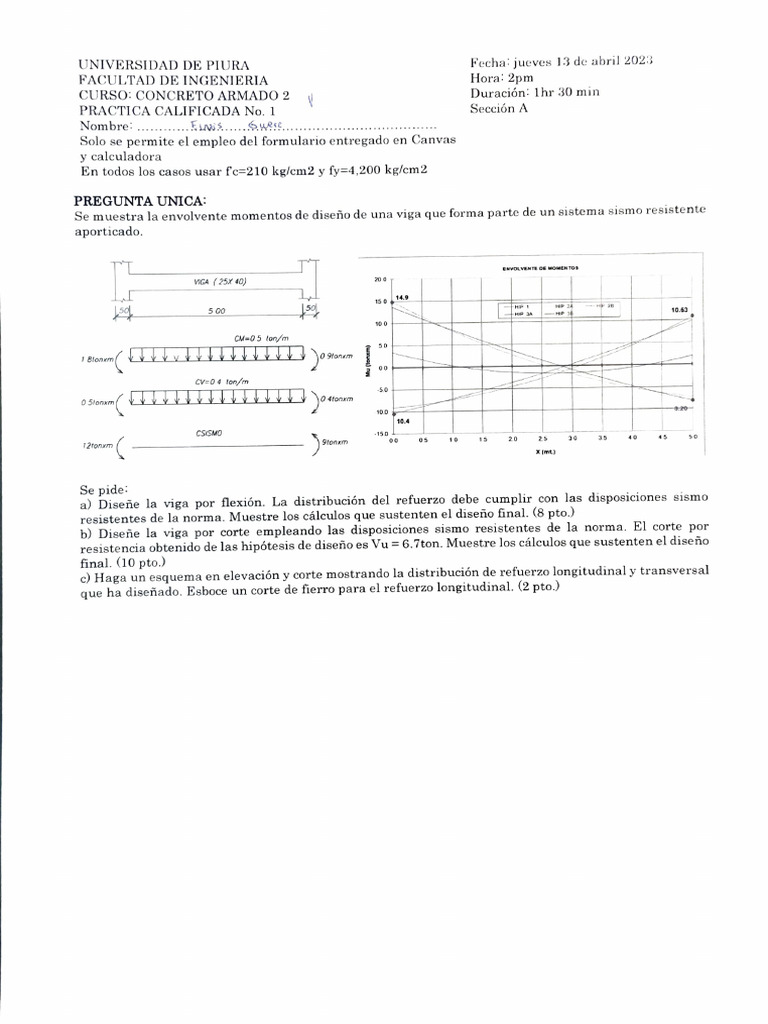 O Stonam: Solo Se Permite El Empleo Del Formulario Entregado en Canvas | PDF | Ingeniería ...