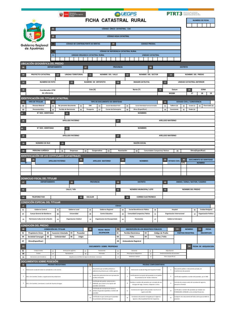 Ficha Catastral Rural | Descargar gratis PDF | Documento de identidad Ficha Catastral Rural | Descargar gratis PDF | Documento de identidad
