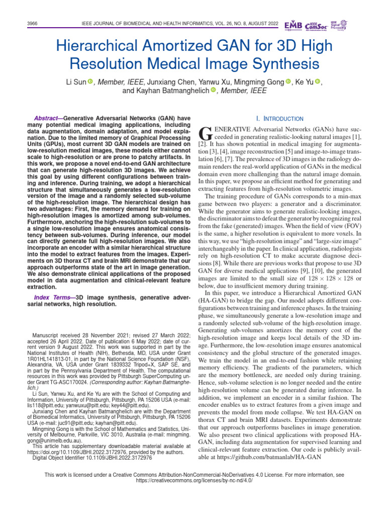 Hierarchical Amortized GAN For 3D High Resolution Medical Image ...