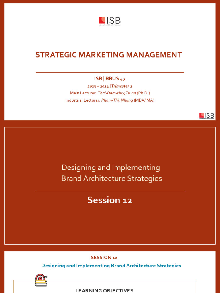 S12. Brand Architecture Strategy | PDF | Brand | Marketing