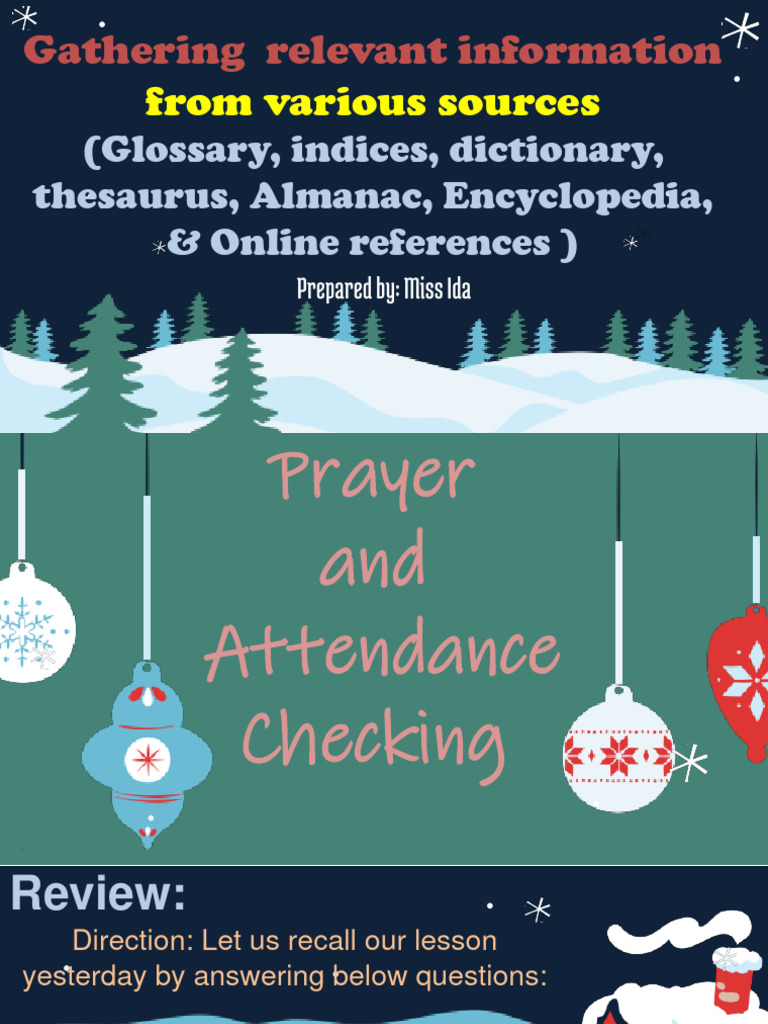 Gathering Information Sources Guide | PDF | Dictionary | Encyclopedias