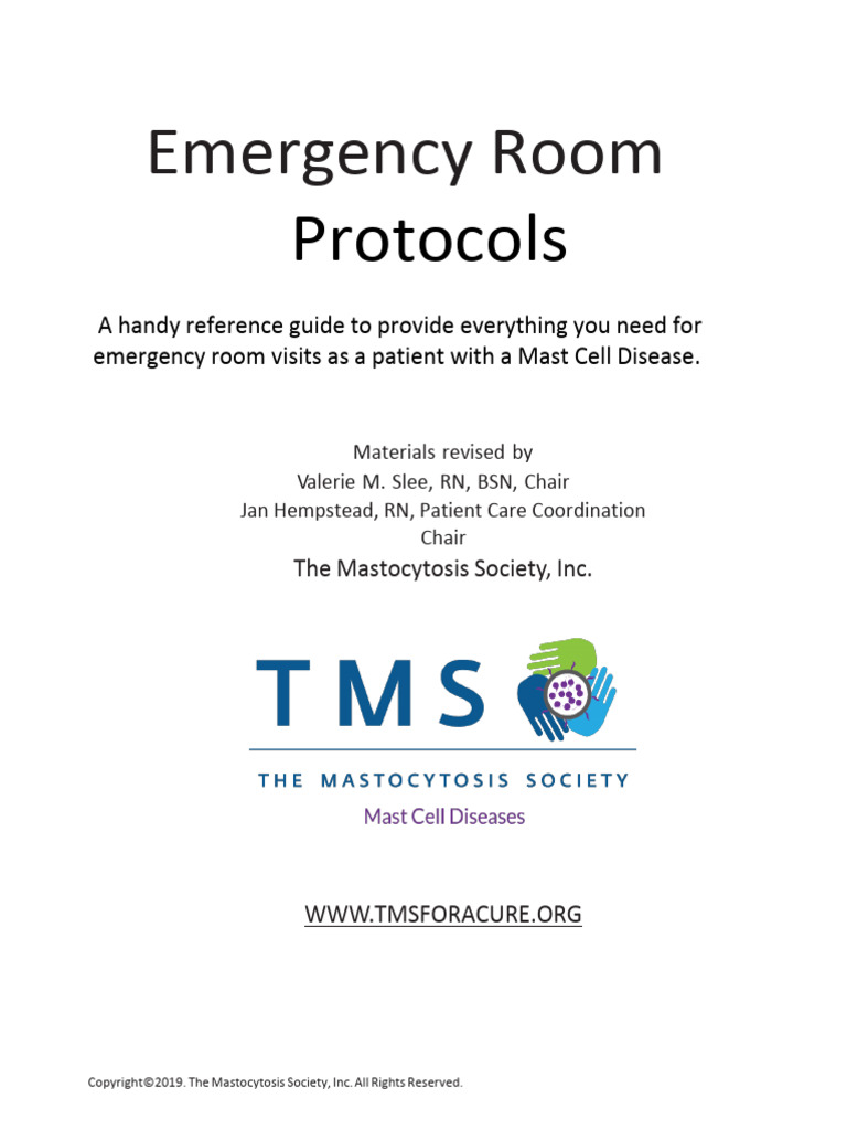 2019 TMS ER Protocol Pages - 04132019.final - Vms | PDF | Emergency ...