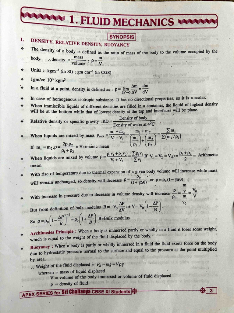 Physics Fluid Mechanics | PDF