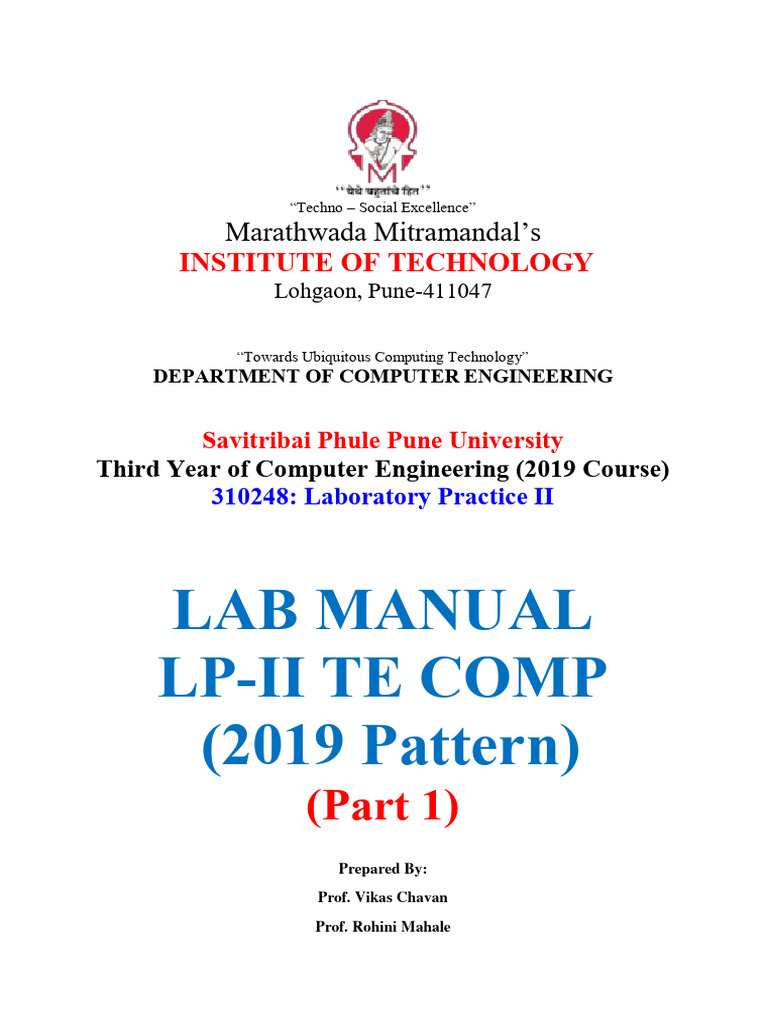 Lab Manual - LP2 - Sem - II - 2022 - 23 | PDF | Computer Science ...