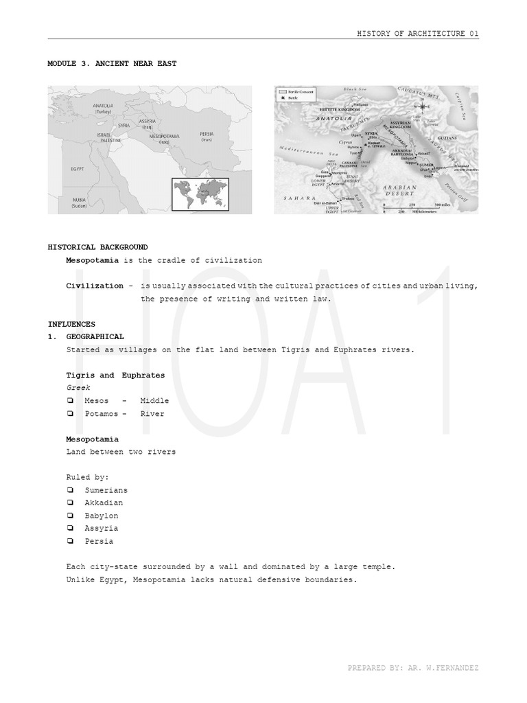 Module 3. Ancient Near East | PDF | Mesopotamia | Epic Of Gilgamesh