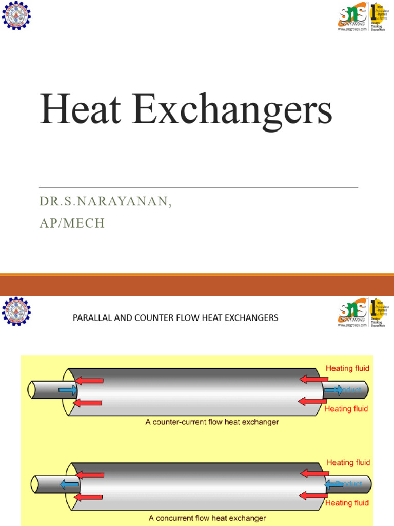 Heat Exchangers: Dr.S.Narayanan, Ap/Mech | PDF