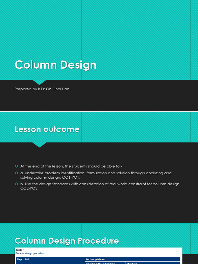 Column Design | PDF | Beam (Structure) | Column