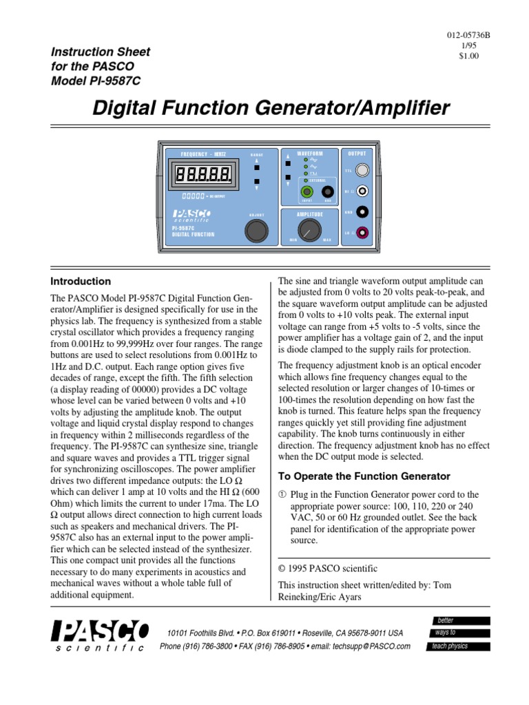 Generator Pasco | PDF
