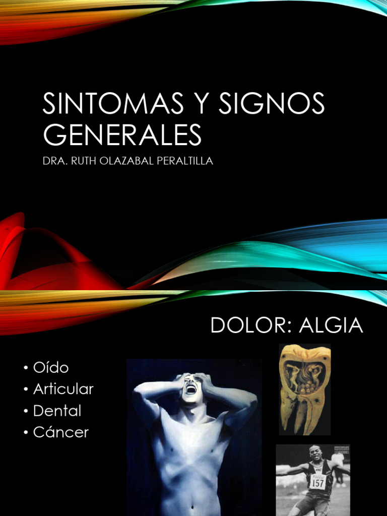 Sintomas y Signos Generales | PDF | Tos | Dolor de cabeza