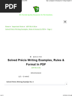 Solved Précis Writing Examples, Rules & Format | PDF | Train