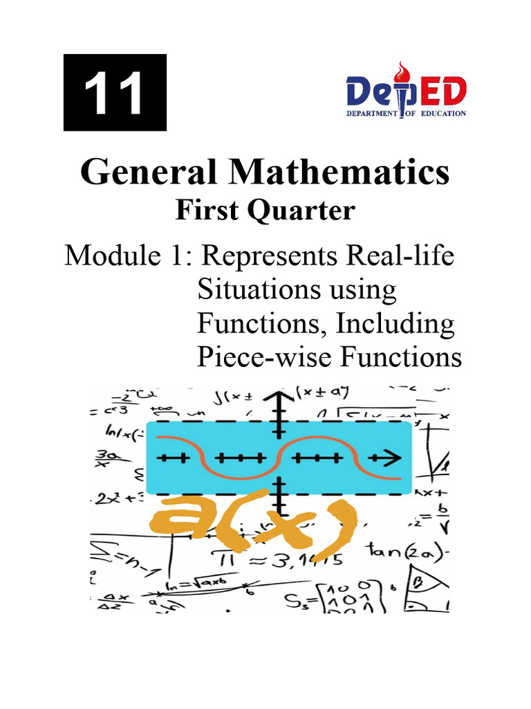 General-Mathematics Q1 Module-1 | PDF | Function (Mathematics) | Learning