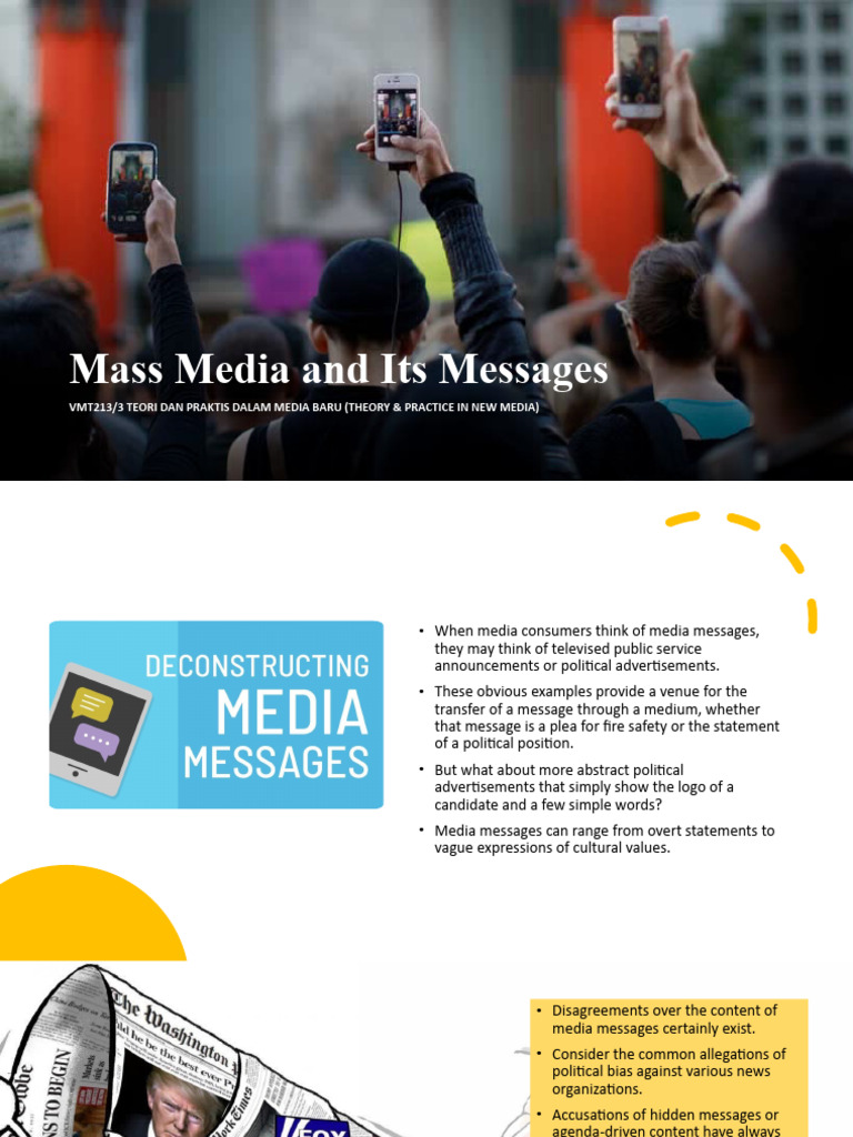Mass Media and Its Messages | PDF | Mass Media | Propaganda