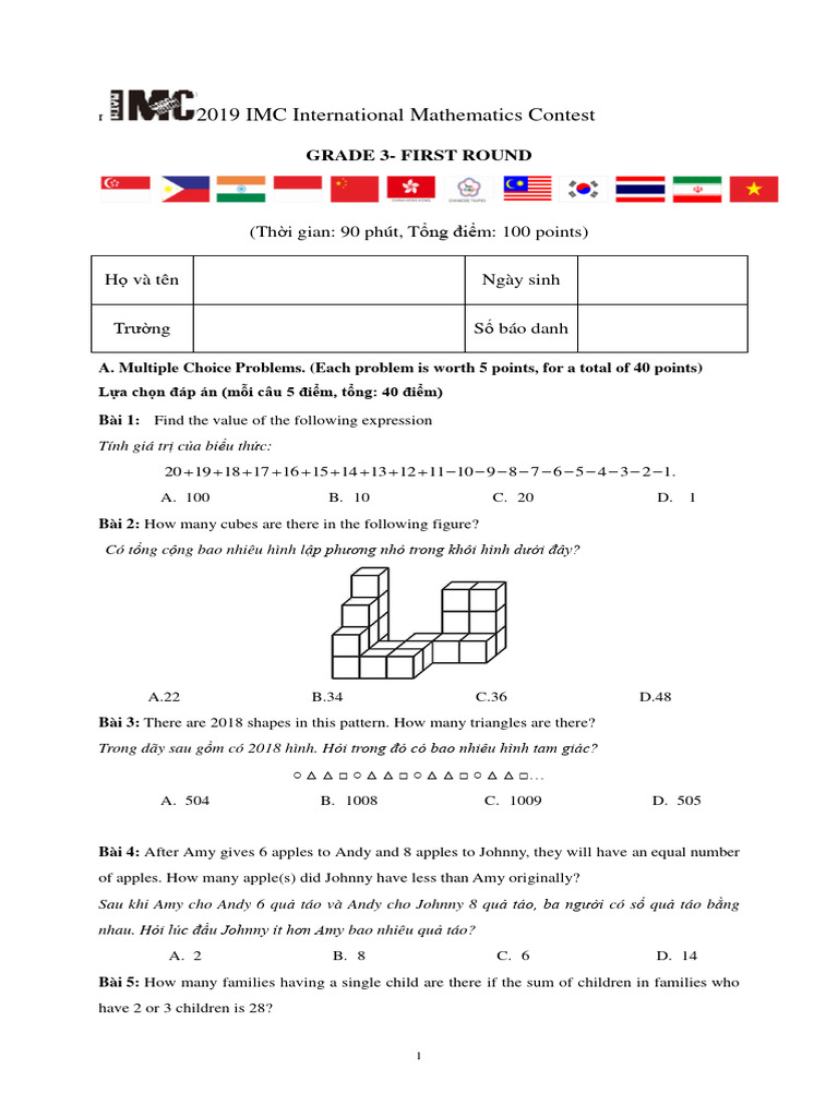 IMC G3 Round1 Official 2019 | PDF