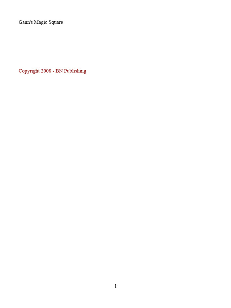 Gann Squares | PDF | Triangle | Planets