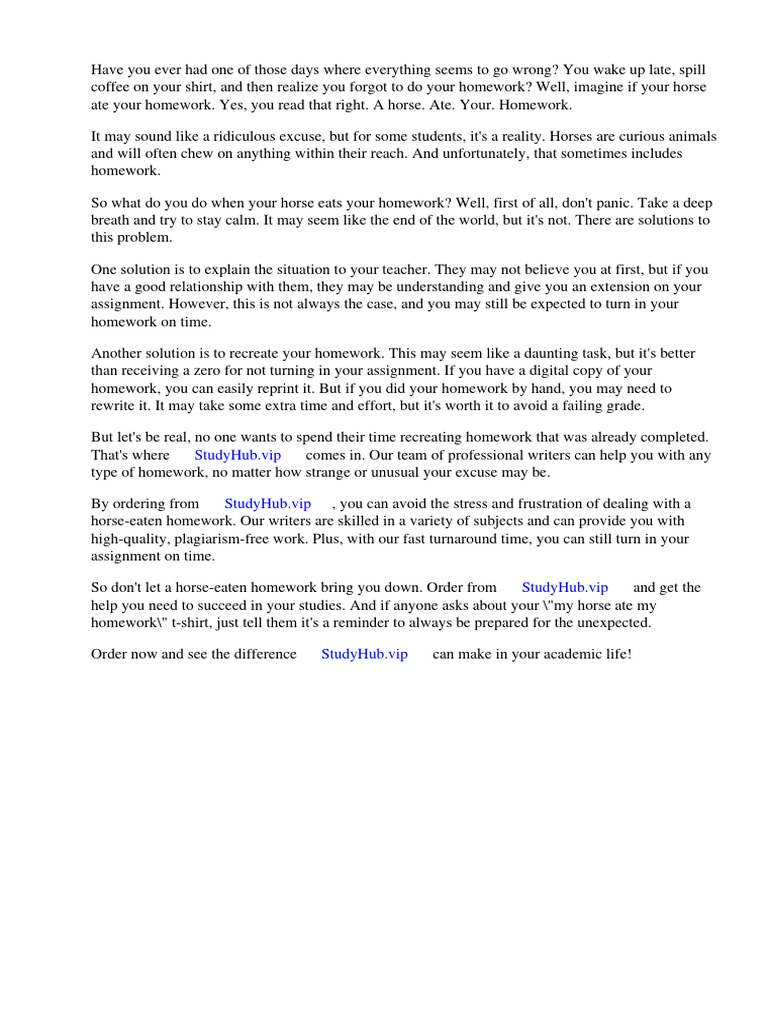 My Horse Ate My Homework t Shirt | PDF | Etsy | Pay Pal