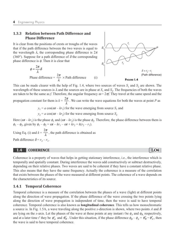Interference Split (4 4) 20231105100343 | PDF | Coherence (Physics) | Waves