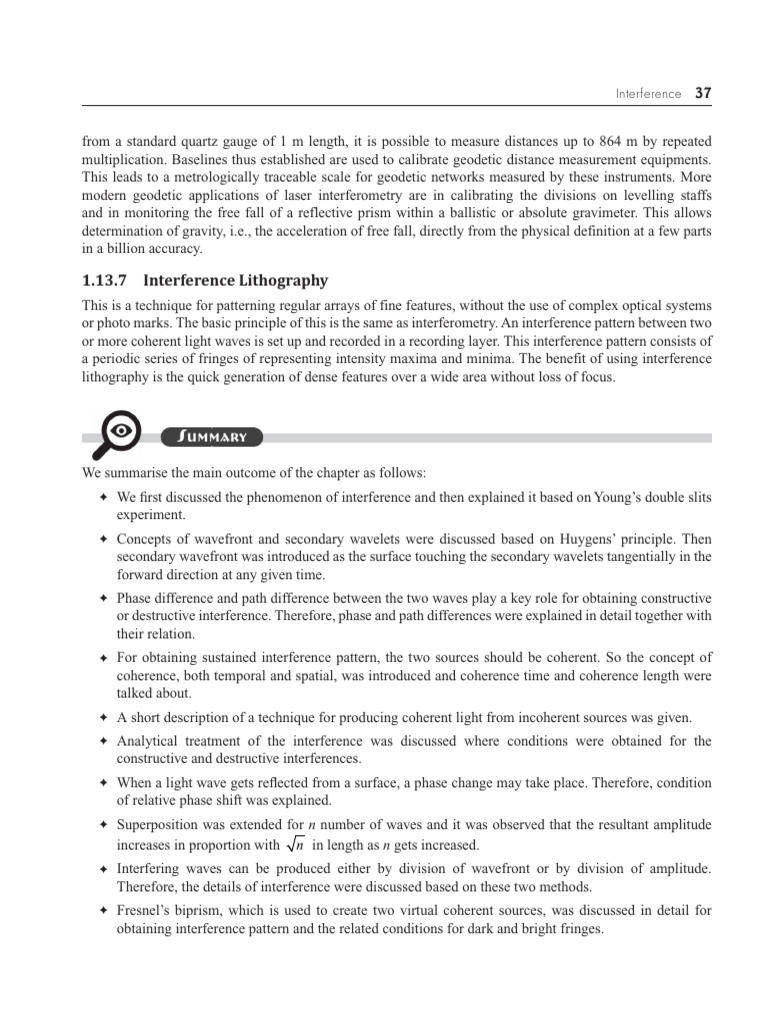 Interference Split (37 37) 20231105100344 | PDF | Coherence (Physics) | Interferometry