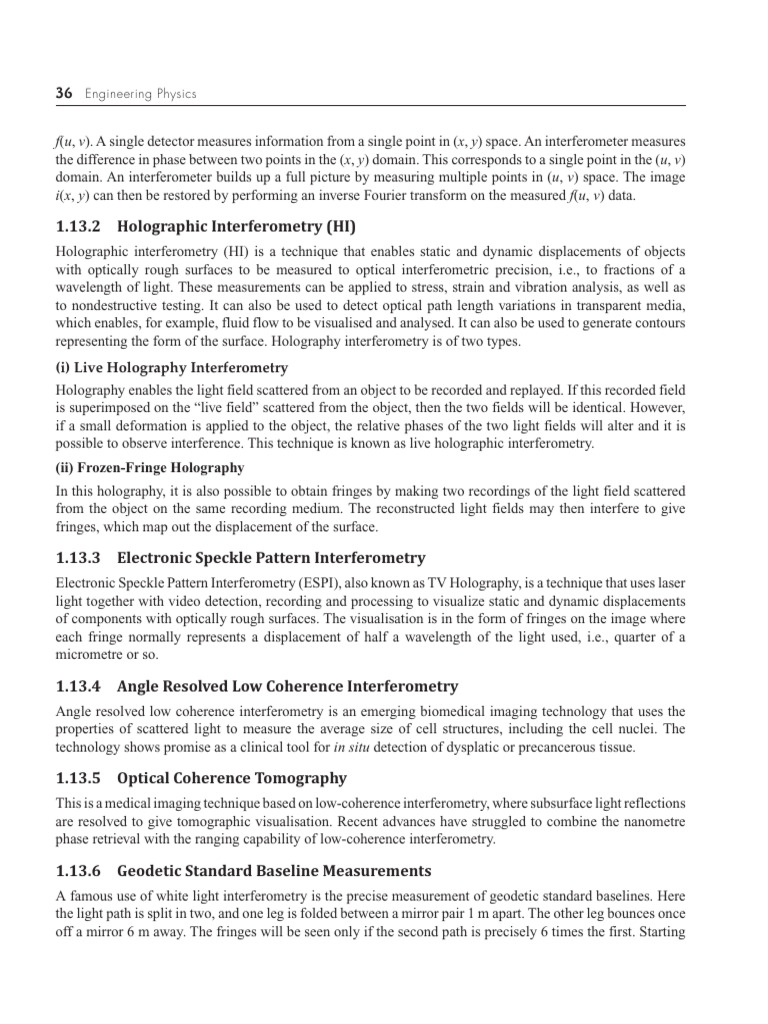 Interference Split (36 36) 20231105100355 | PDF | Interferometry | Holography