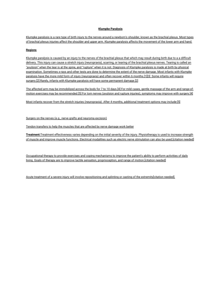 Klumpke Paralys-WPS Office | PDF