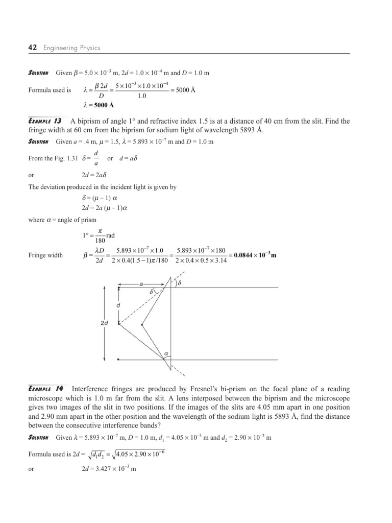 Engineering Physics: Interference Calculations | PDF | Teaching Methods ...