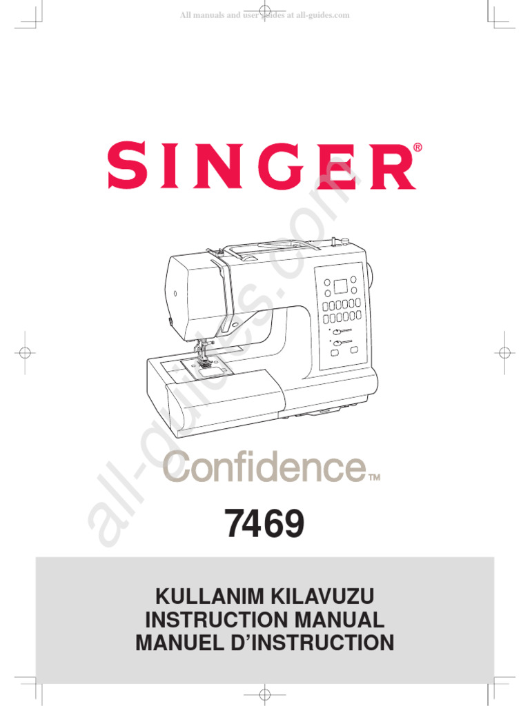 Singer Confidence 7469Q Sewing Machine Instruction Manual | PDF