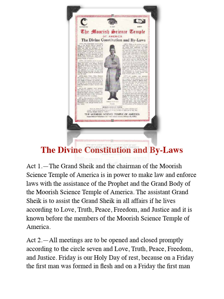 The Divine Constitution and by Laws | PDF | Abrahamic Religions ...