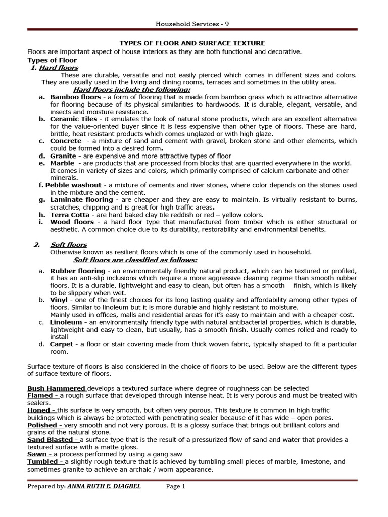 Household Services Fact Sheet Grade 9 | PDF | Flooring | Vacuum Cleaner