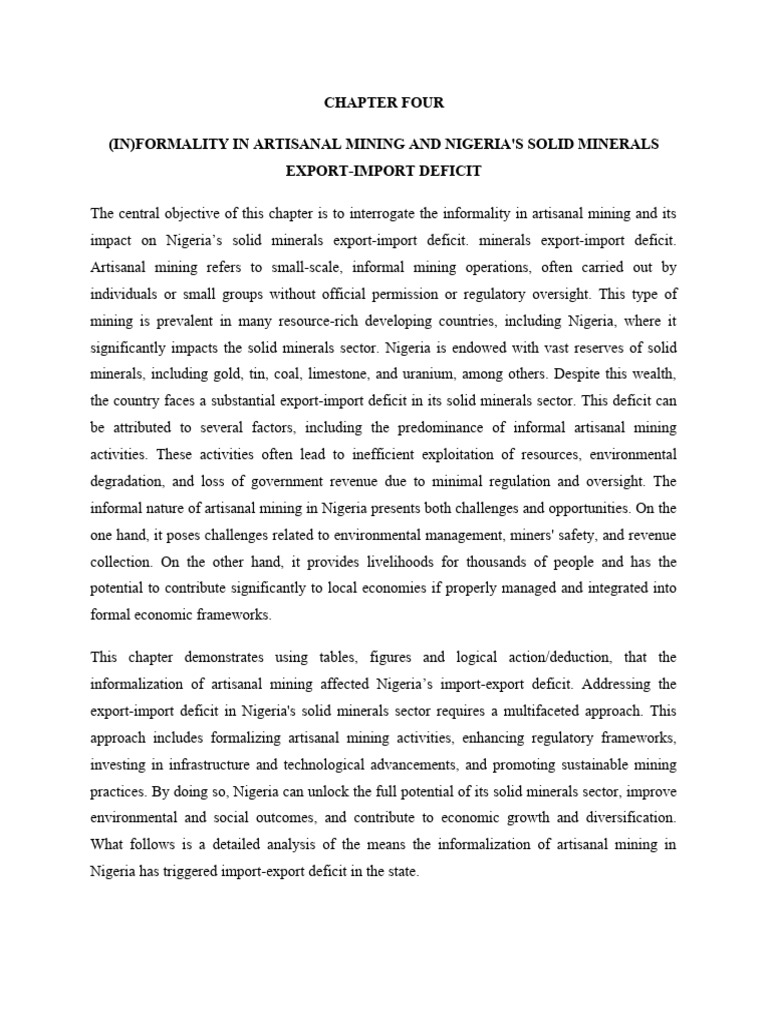 Artisanal Mining Full Work (Edited) | PDF | Mining | Sustainability