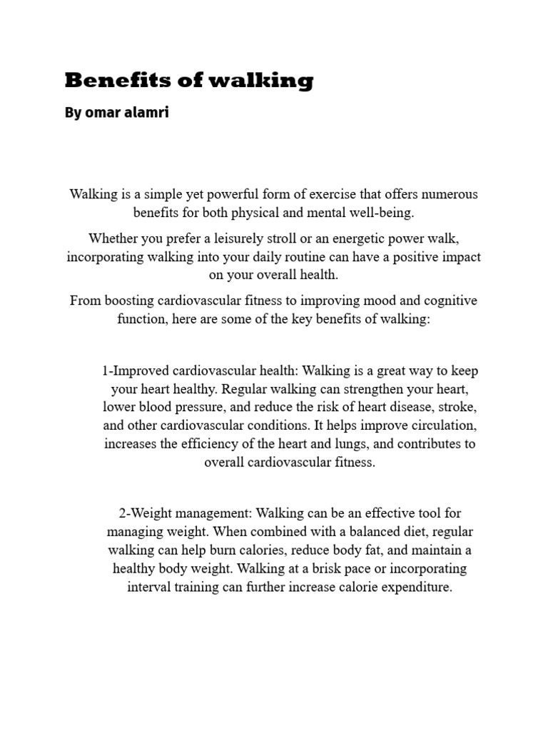 Walking | PDF | Physical Fitness | Dementia